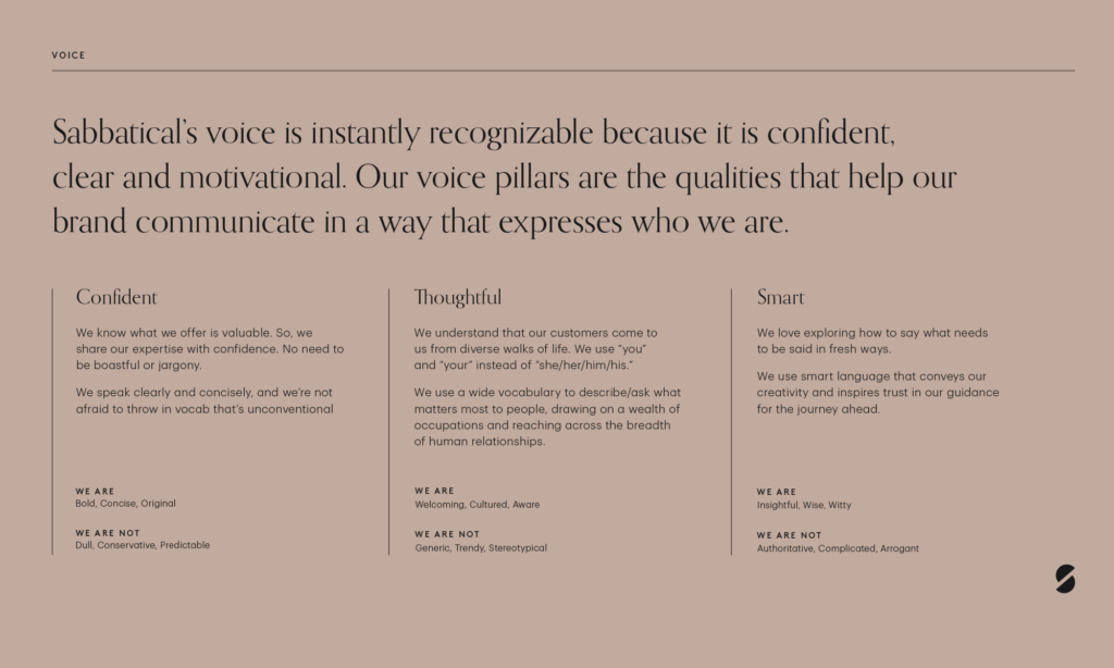 The fundamentals of verbal identity