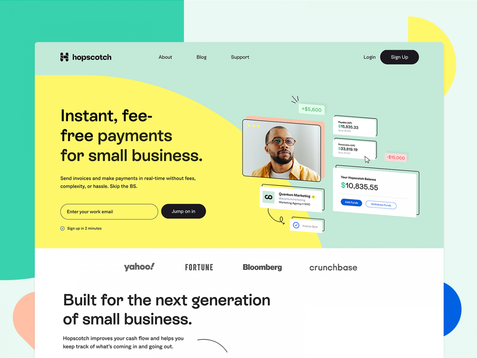 Hopscotch | Fintech B2B Platform | Branding by Motto