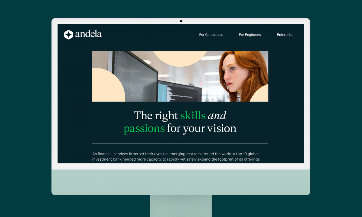 Andela | Branding for Tech | Ideas Worth Rallying Around®